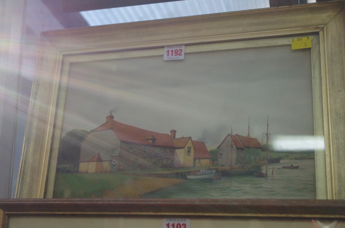 Herbert C Ahier, 'Dell Quay, Chichester', signed and dated 1947 ...