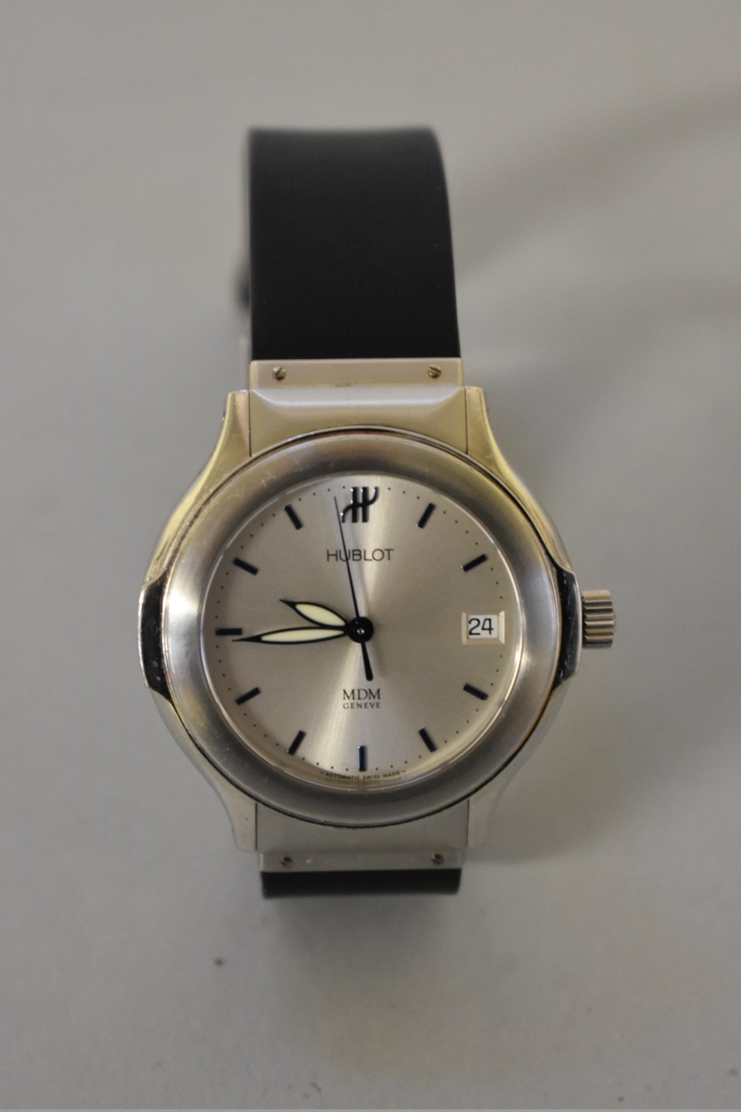 A Hublot 'MDM' stainless steel automatic wristwatch, 36mm, Ref 1710.1 ...