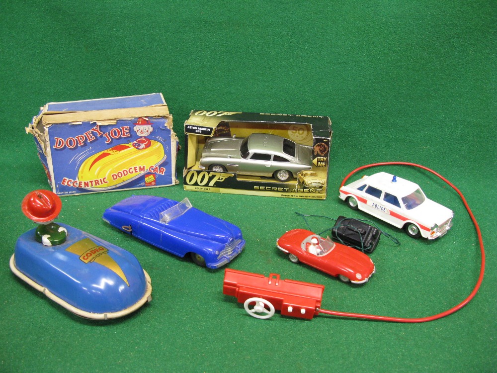 Box of larger toy cars to comprise: CODEG Dopey Joe dodgem (box tatty ...