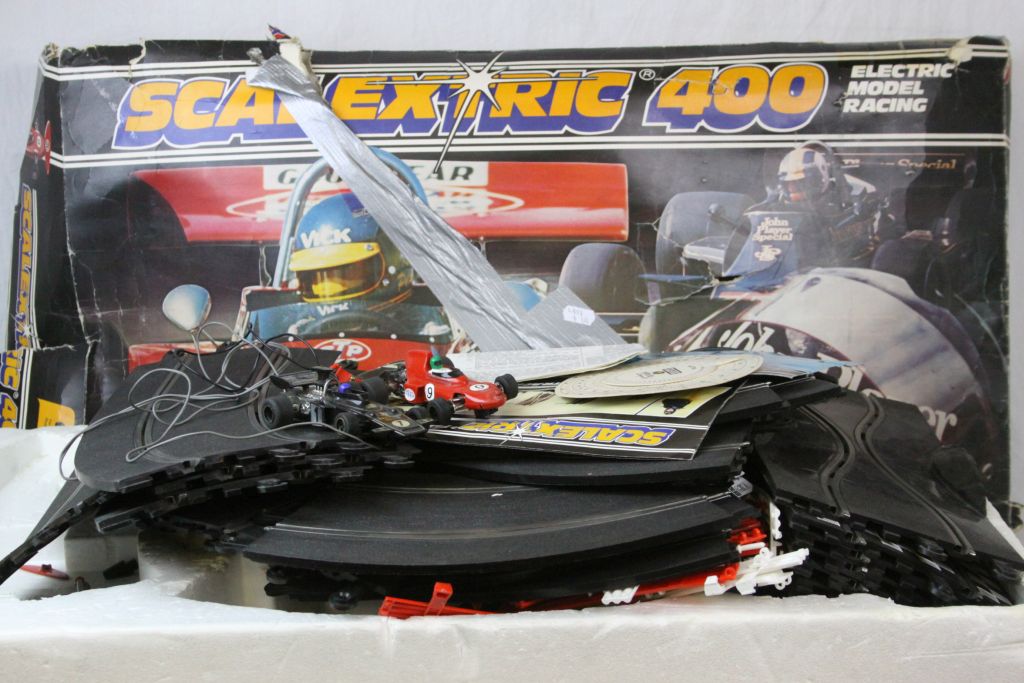 Boxed Scalextric 400 Electric Model Racing Set, with slot cars and two ...