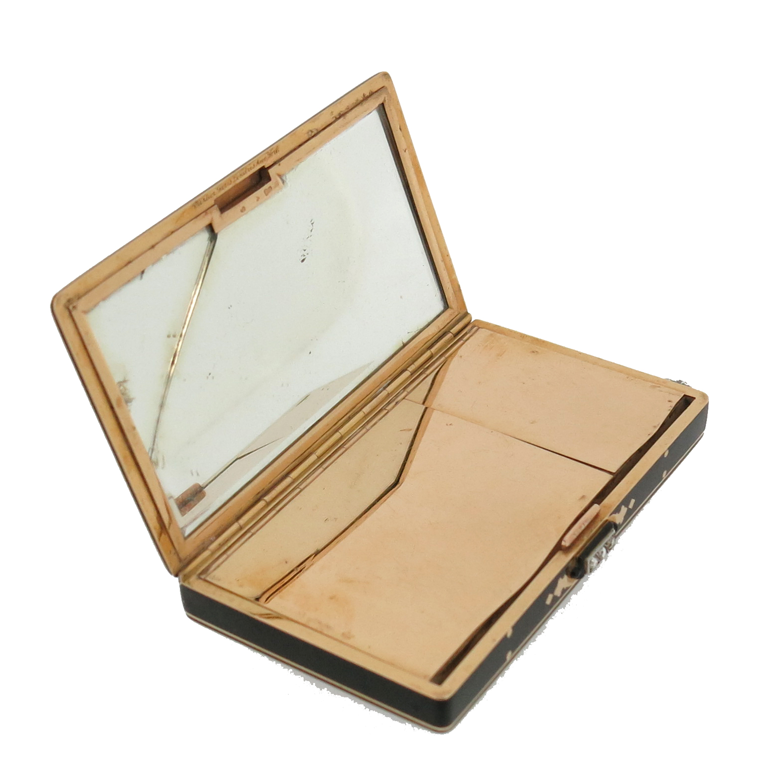 An Art Deco diamond and enamel compact by Cartier, of Islamic ...