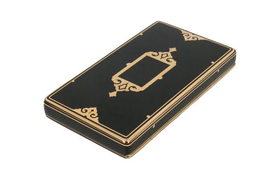 An Art Deco diamond and enamel compact by Cartier, of Islamic ...