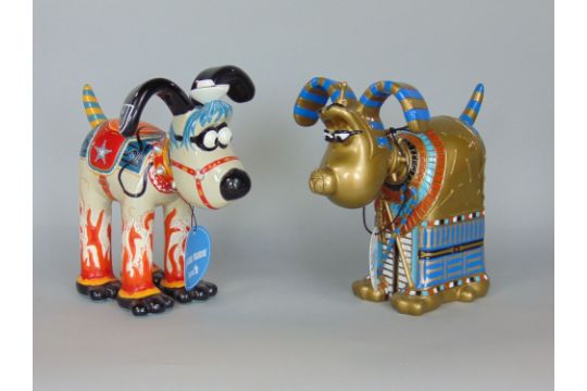 Gromit Unleashed - Tutan Gromit I and Blazing Saddles, boxed (2) | Barnebys