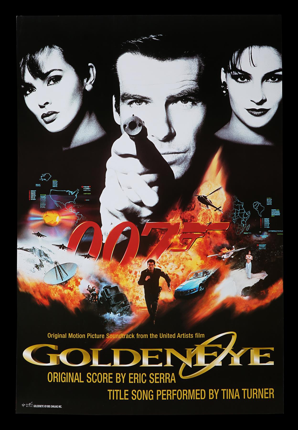 Five Promo posters for "Goldeneye" (1995), all with images of the "new ...