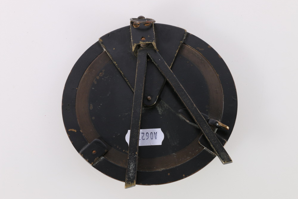 Negretti & Zambra of London weather forecast disc barometer on easel ...