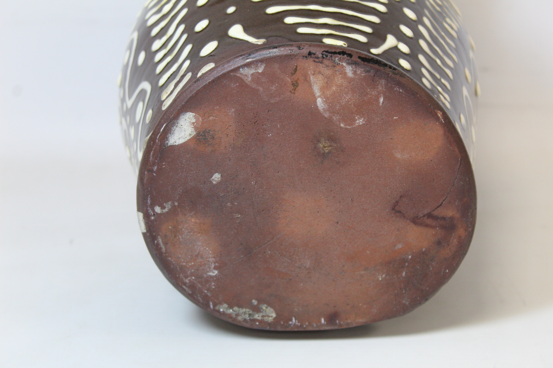 Victorian Wetheriggs Pottery, Penrith salt pig in brown and cream ...