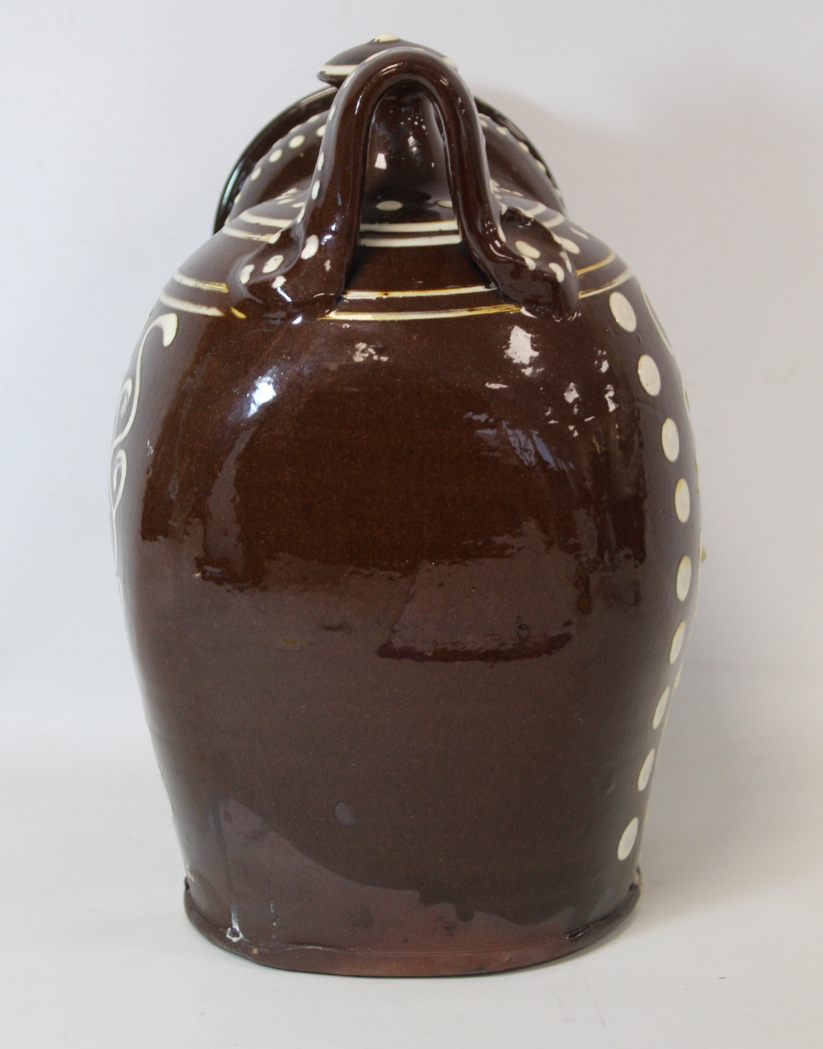 Victorian Wetheriggs Pottery, Penrith salt pig in brown and cream ...