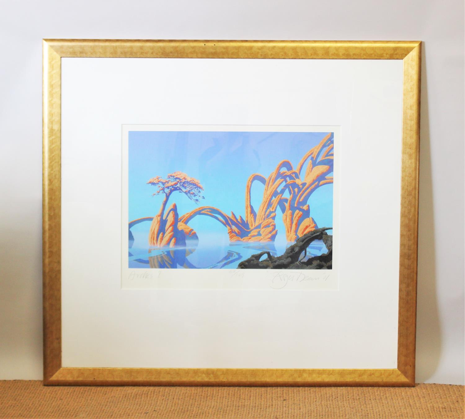 Roger Dean (b 1944), Limited edition print, Arches I, Signed, dated 01 ...