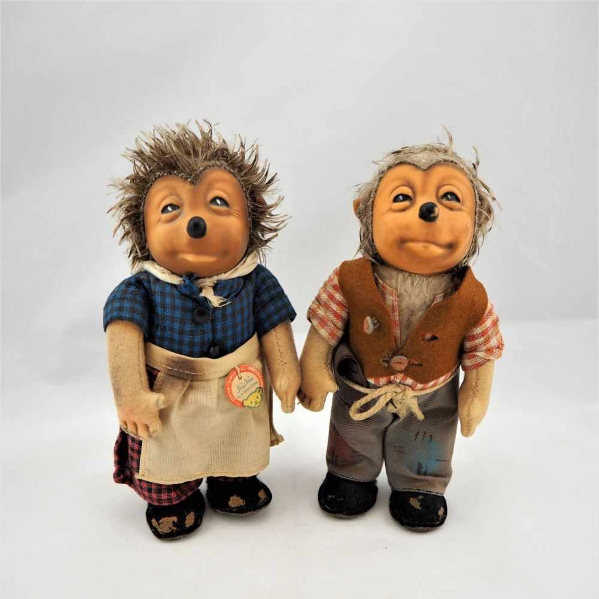 Mecki Paar, 50er JahreZwei Püppchen von Steiff, Mecki und Micki, 1950er ...