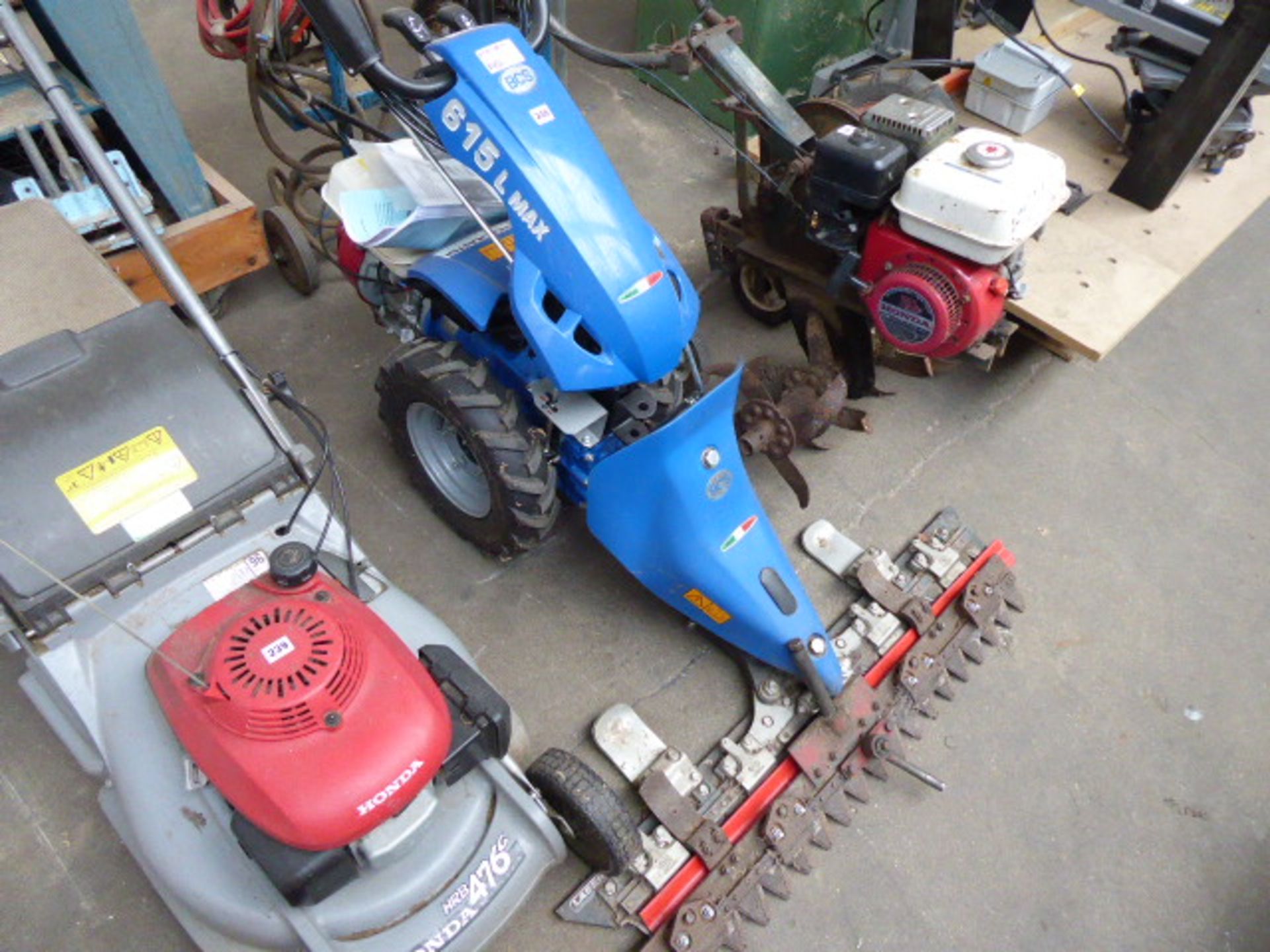 Tracmaster BCS 615L Max petrol engine garden tractor with Laser scythe ...