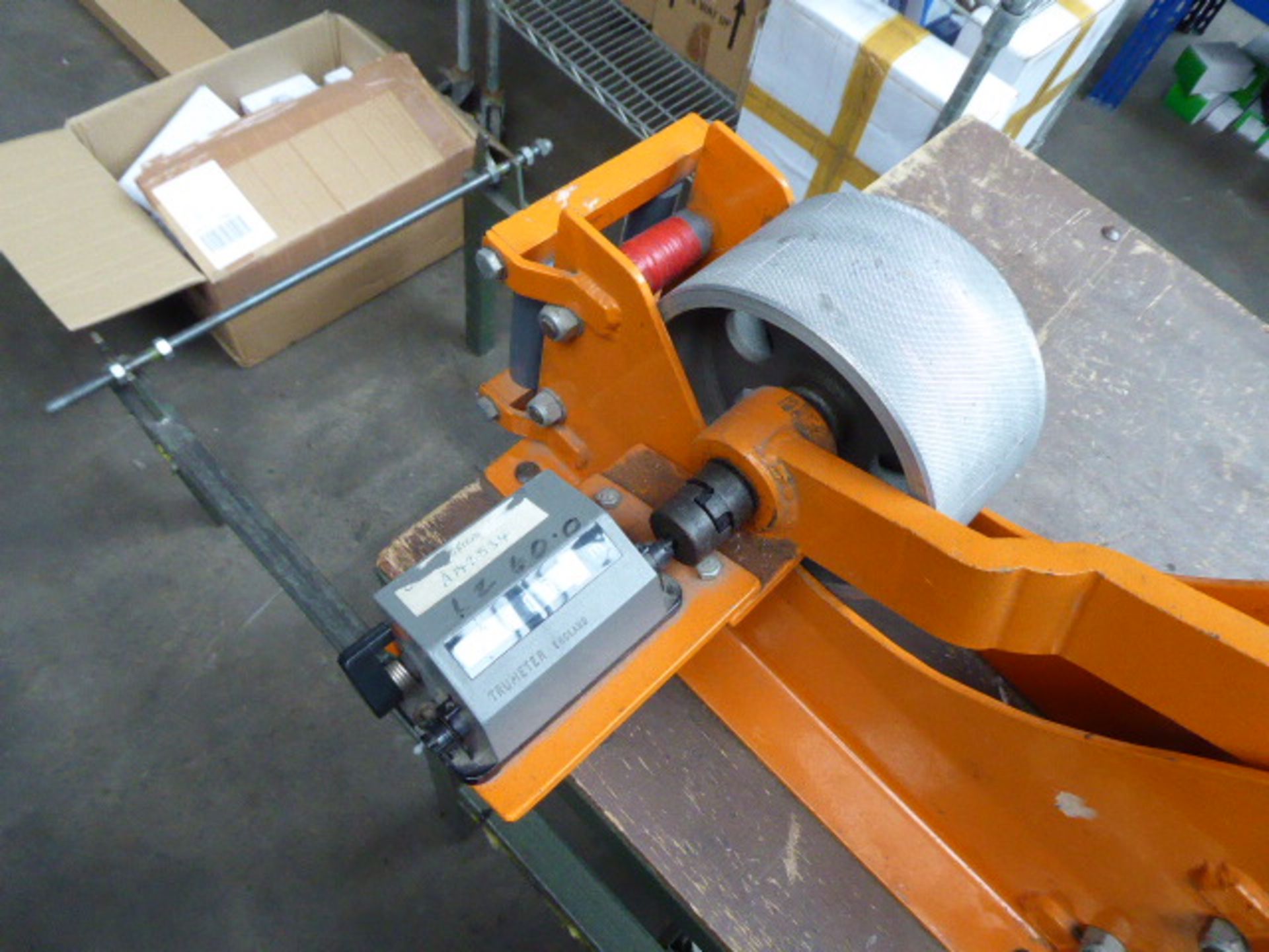 A cable reel dispenser frame by Aercon Wiring Systems Ltd together with ...