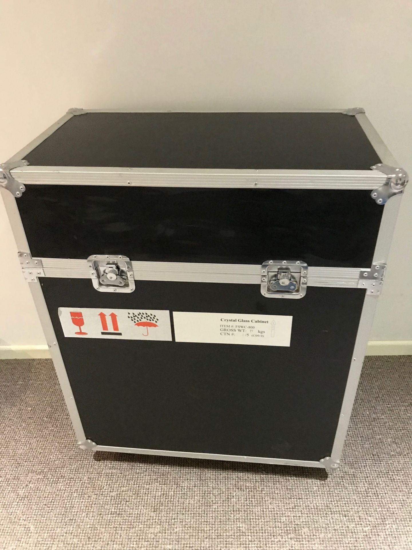2 x Display Cabinets in Flight Cases - used once - Like New 800mm ...