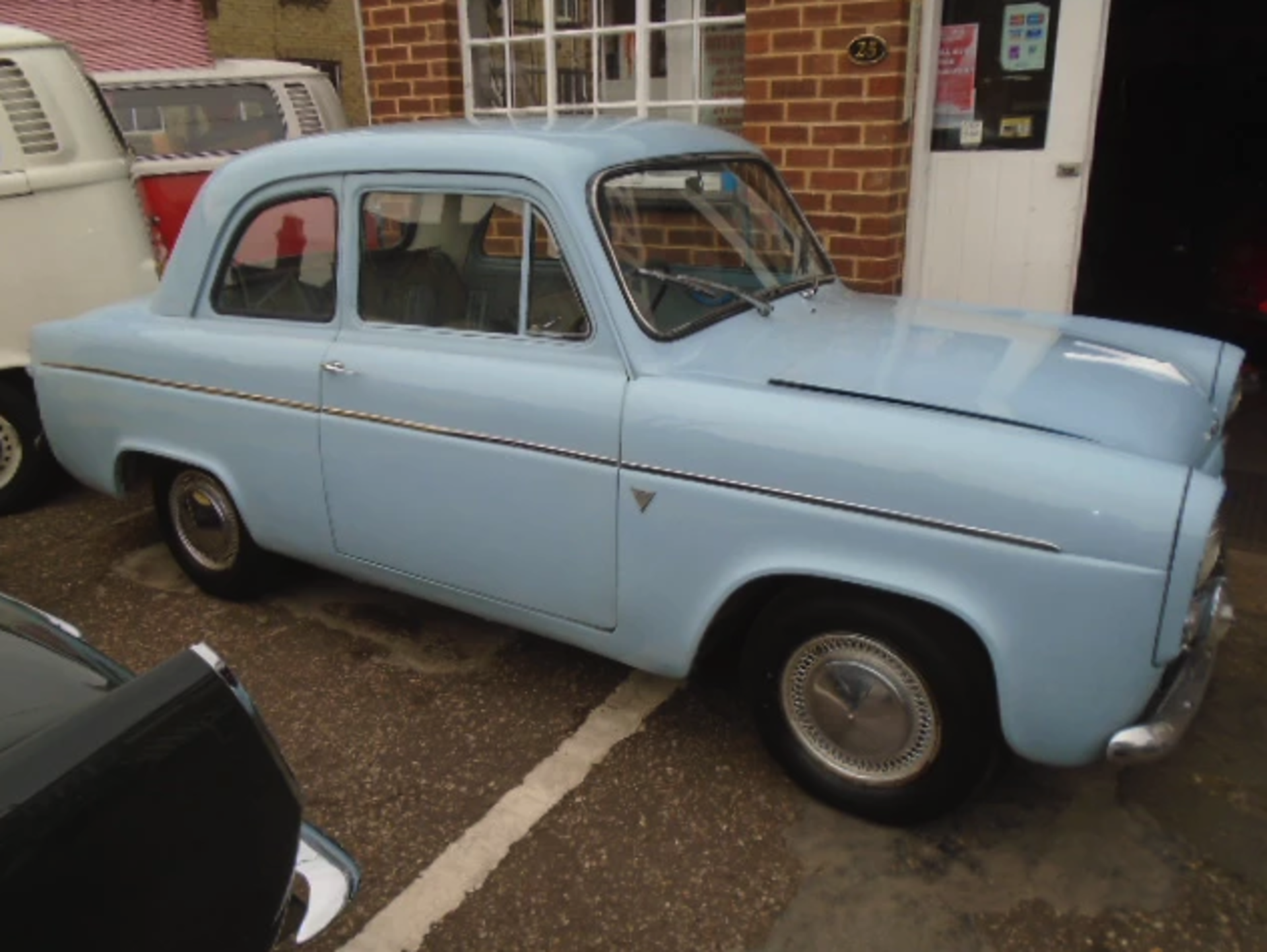 1958 Ford Anglia 100E Finished in Light blue with two tone blue and ...