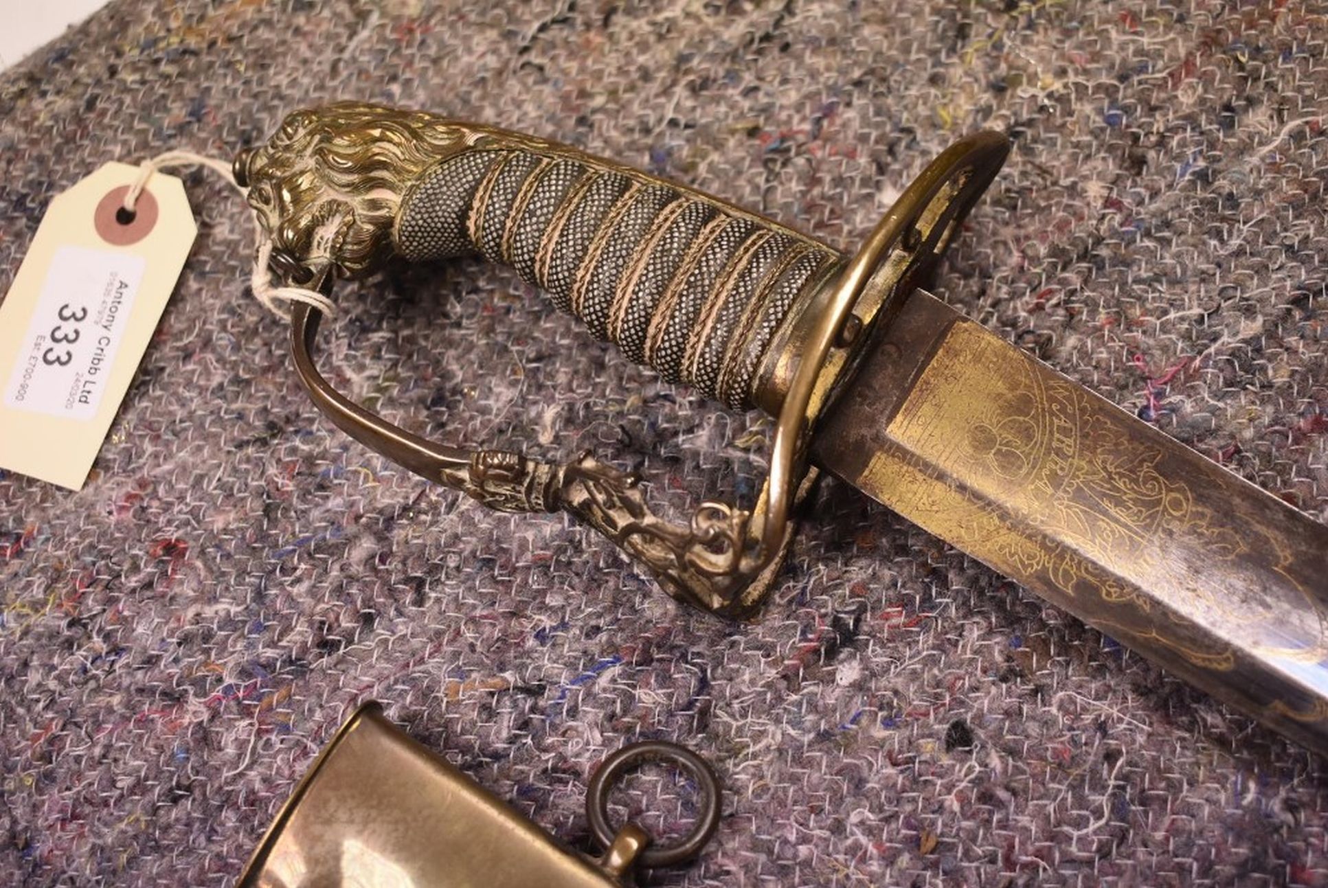 AN 1803 PATTERN GRENADIER GUARDS OFFICER'S SWORD BY OSBORN, 72.5cm ...