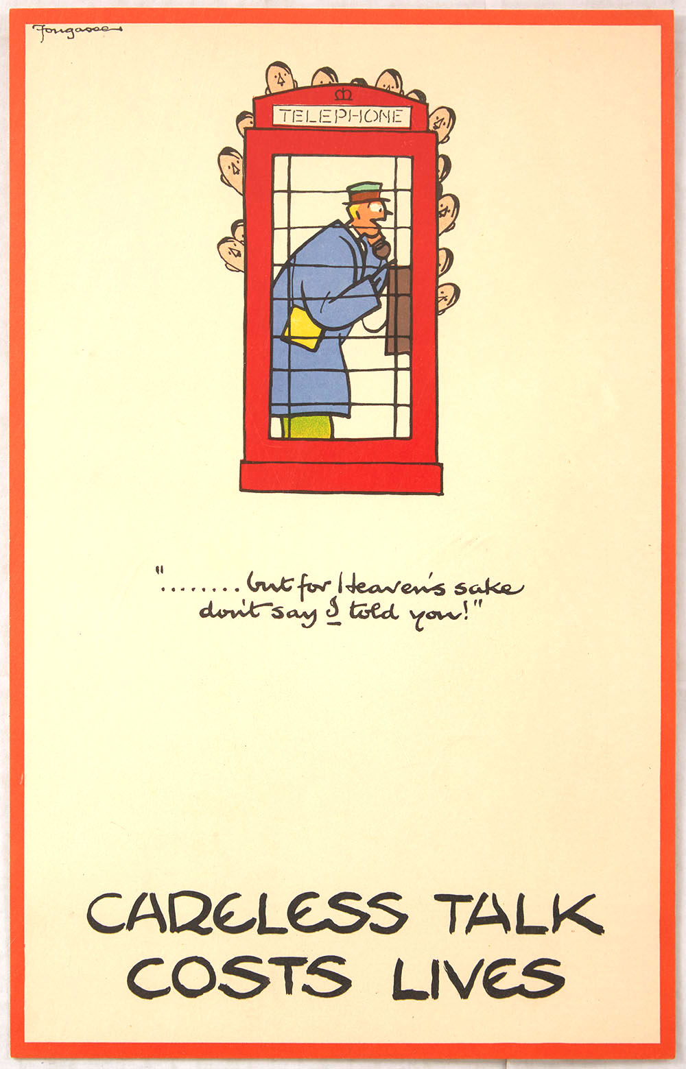 Original vintage World War Two poster by the notable British cartoonist ...