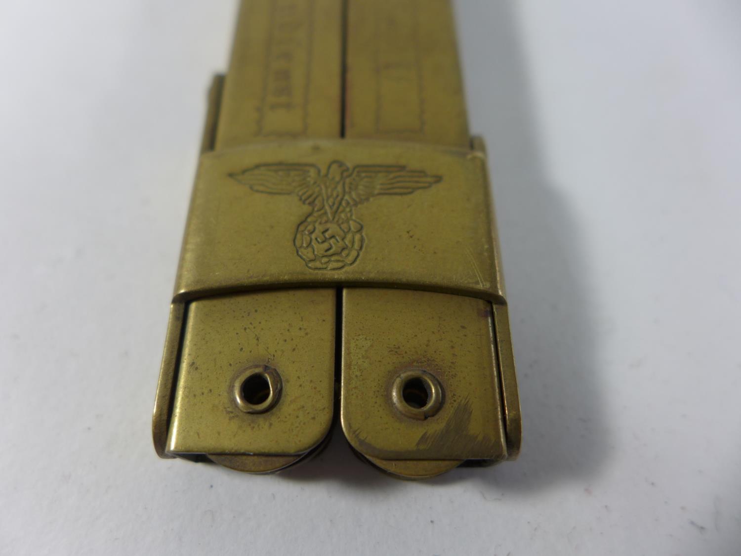 A GERMAN S.S BUTTERFLY KNIFE, 11 CM BLADE