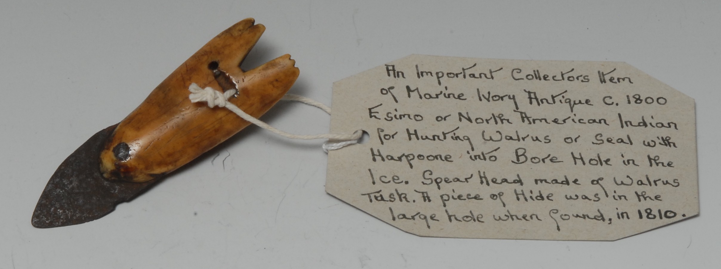 A late 18th/early 19th century North American Inuit marine ivory and ...