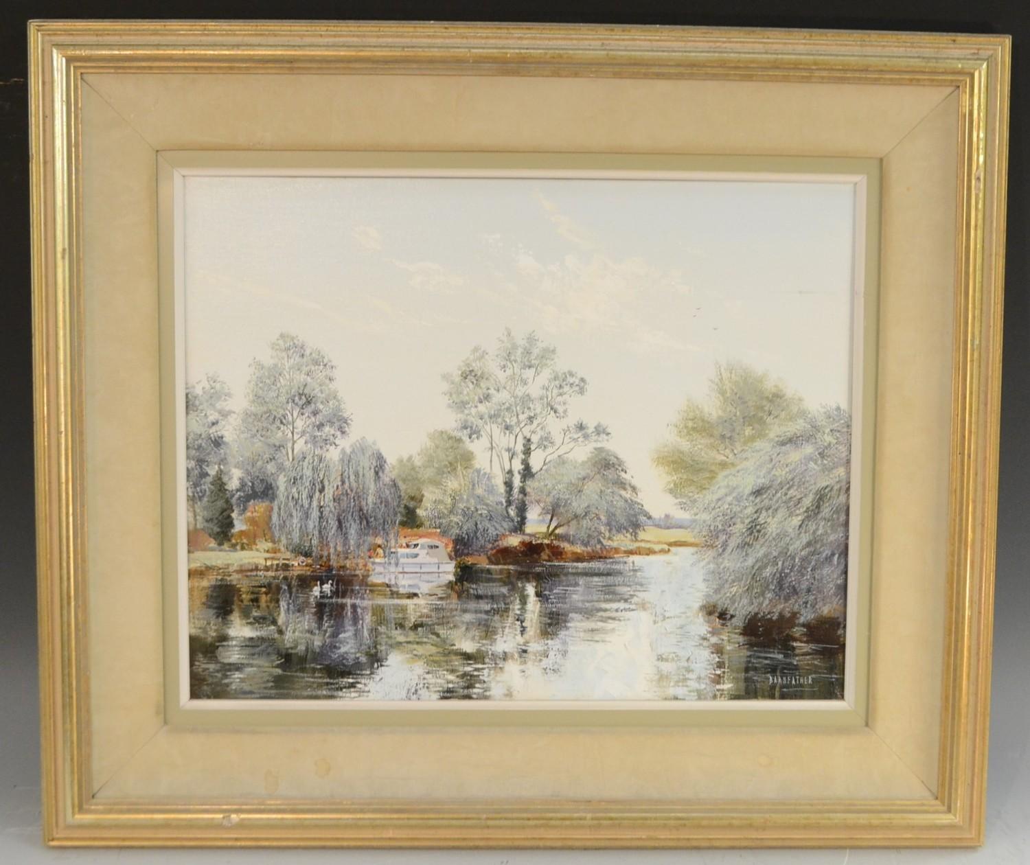 Michael Barnfather (b. 1934) Making Ready, Welford on Avon signed, oil ...