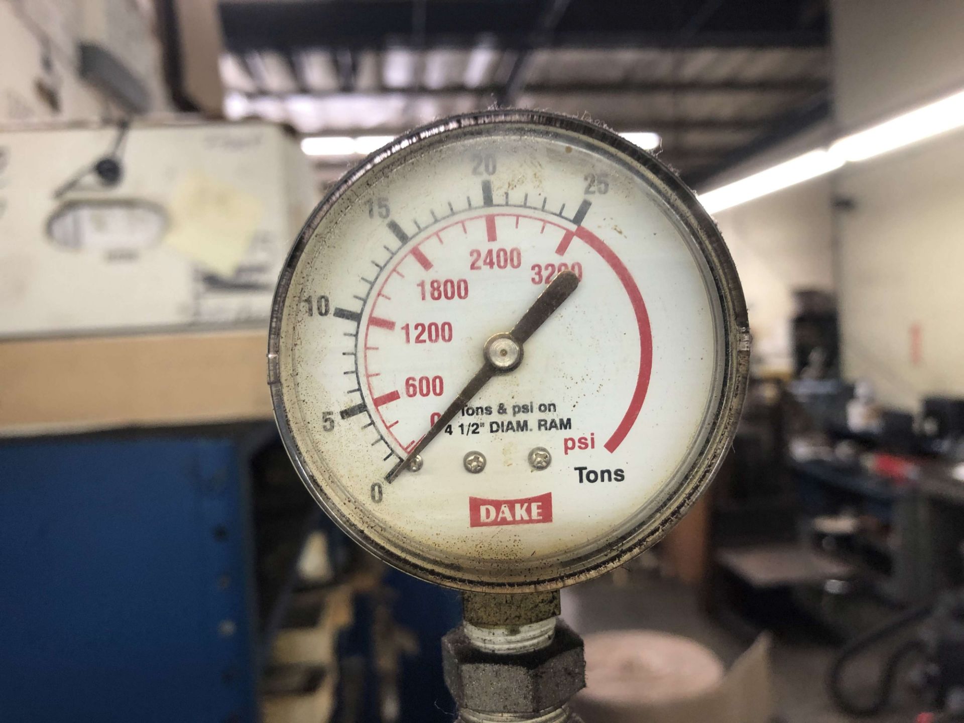 Dake 25 Ton H-Frame Hydraulic Press, Model Dura Press Force 25DA, 28 ...