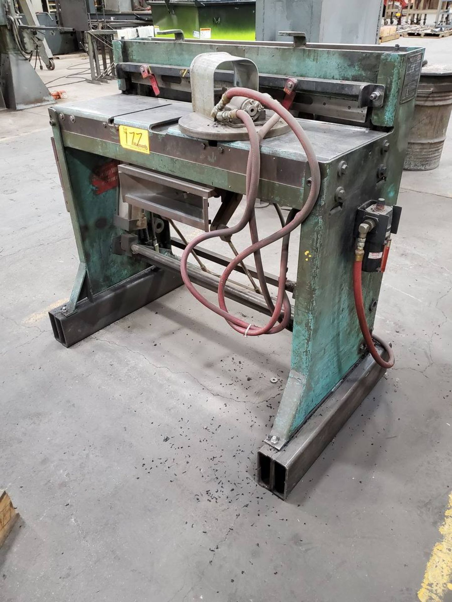 Niagara 36-F 36" Shear 16 Gauge, W/ Foot Pedestal S/N 62759
