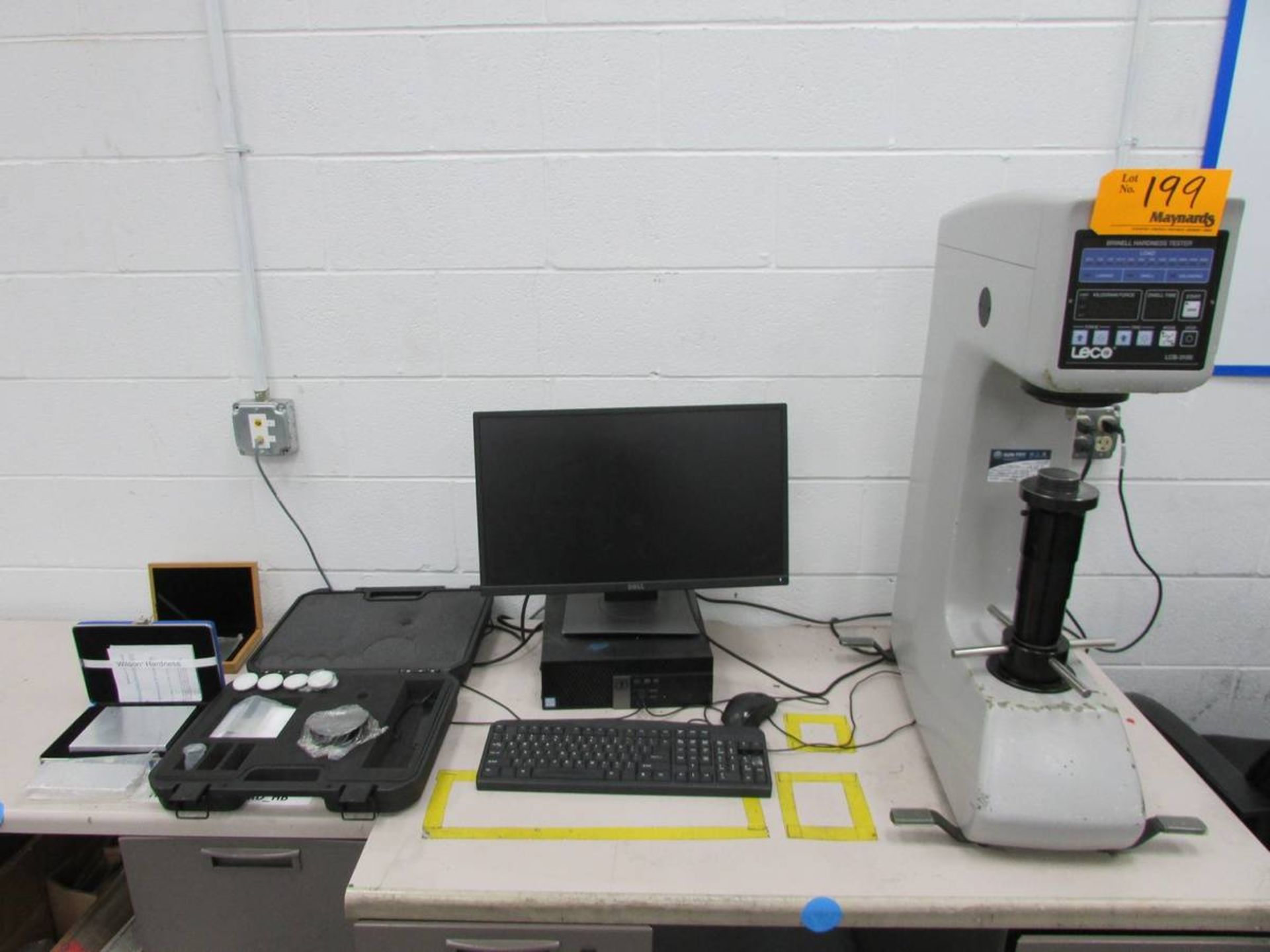 2016 Leco LCB-3100 Brinell Hardness Tester with Wilson Hardness Brinell ...