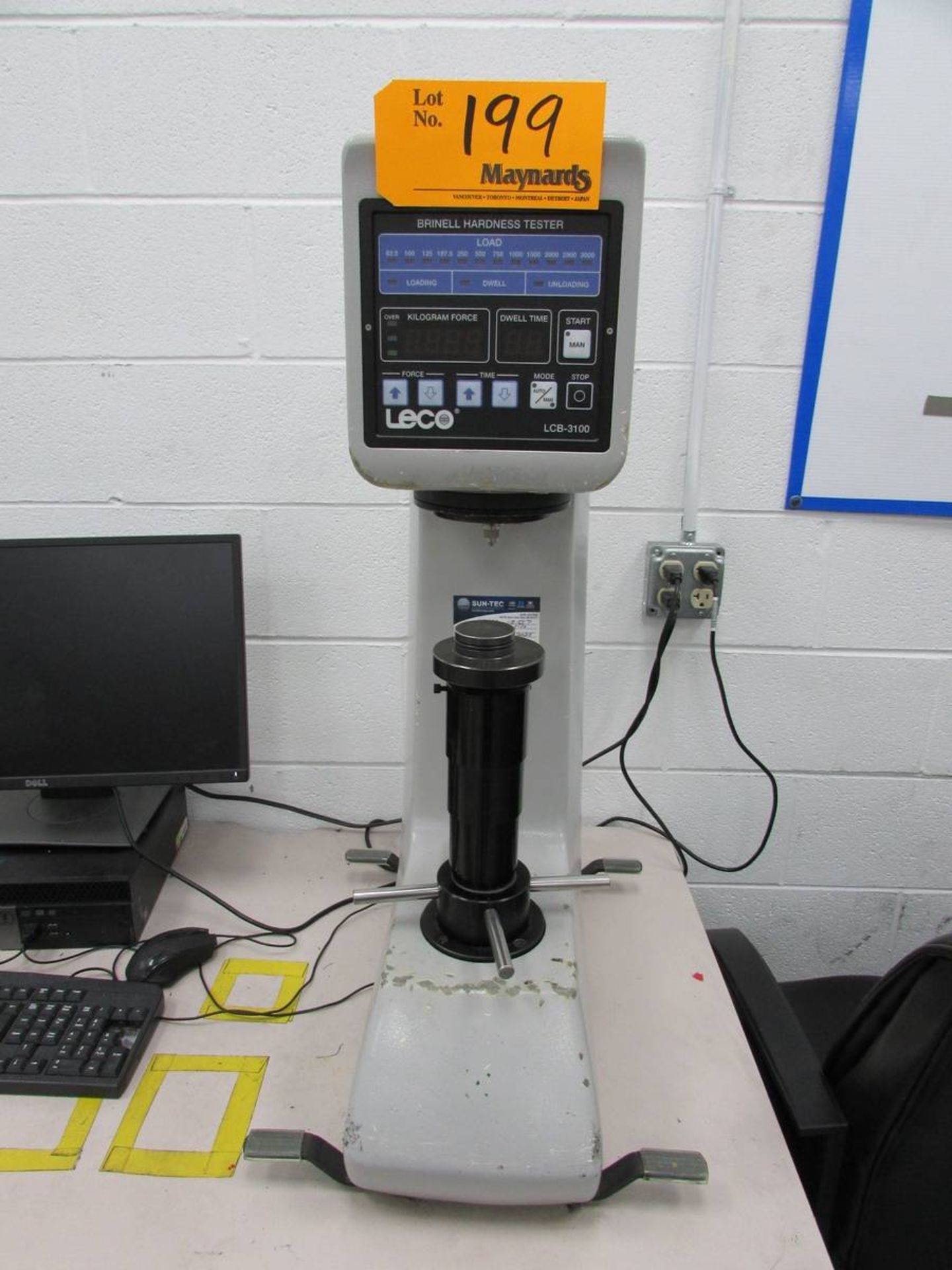2016 Leco LCB-3100 Brinell Hardness Tester with Wilson Hardness Brinell ...