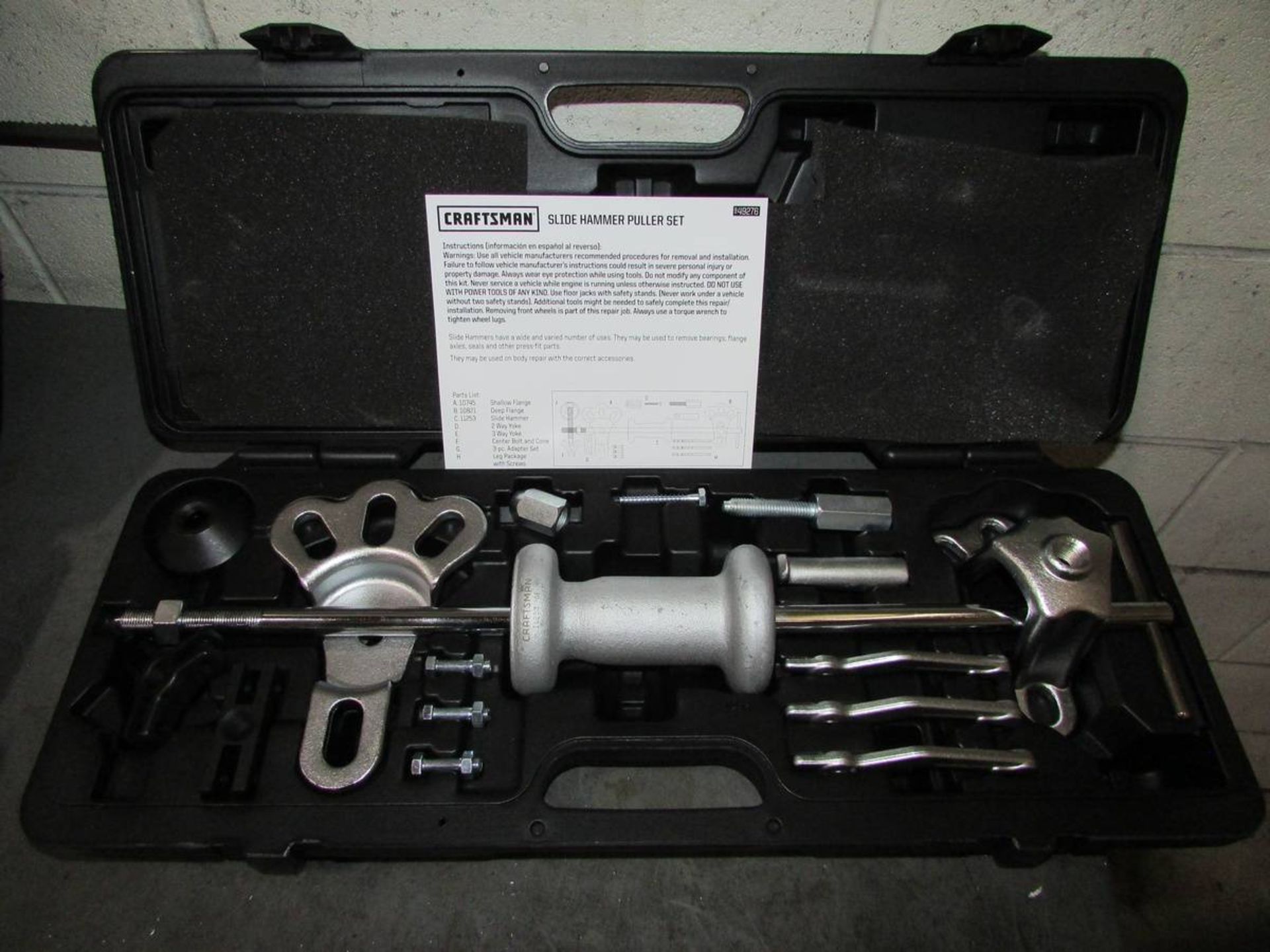 Craftsman 949276 Slide Hammer Puller Set with Proto J4037 2-Jaw Puller ...