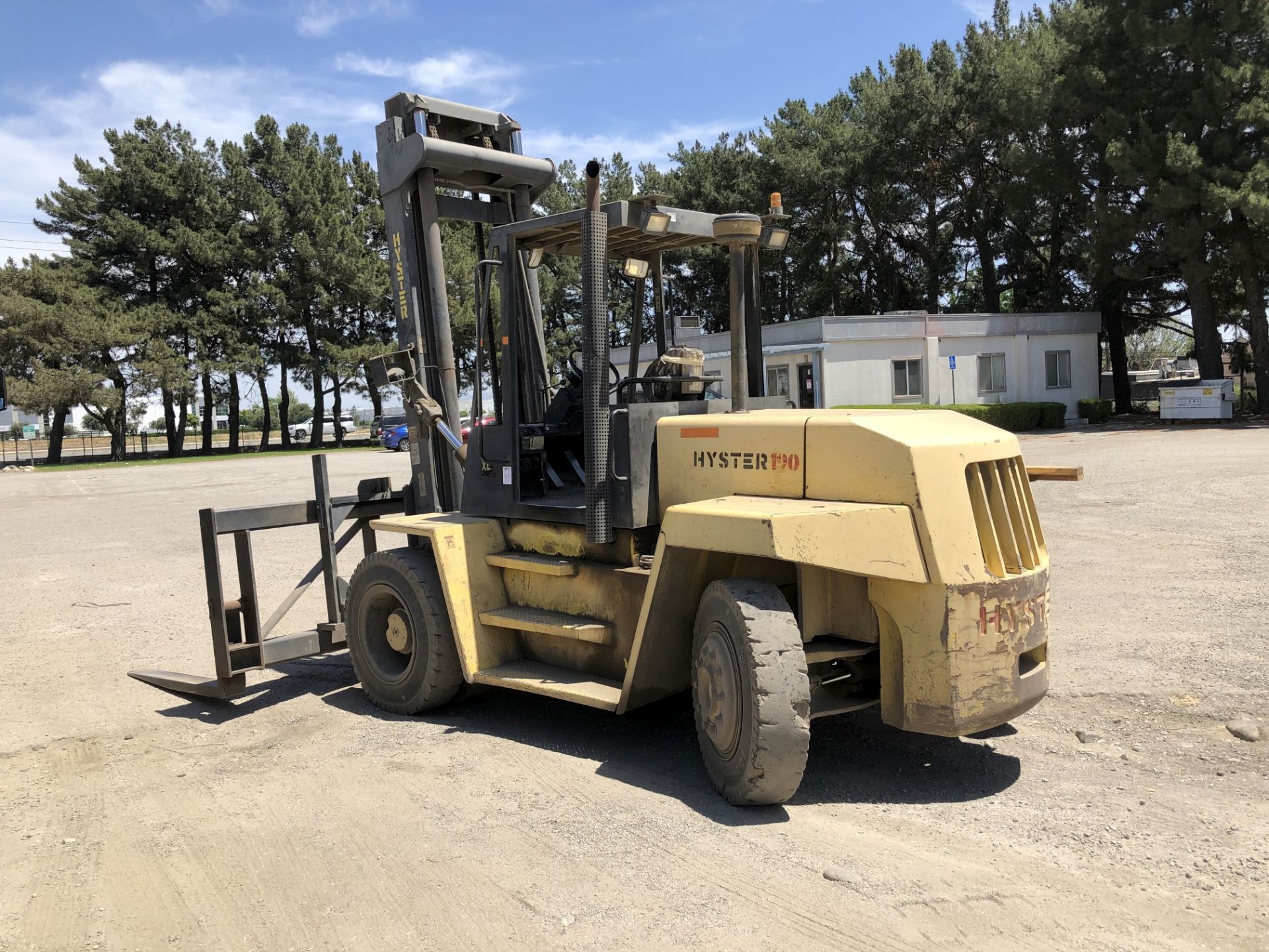 Hyster 17,000 Lb. Cap. Diesel Forklift, Model H190XL, 2-Stage Mast ...