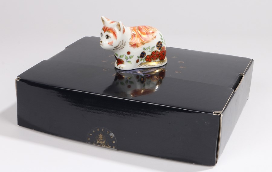 Royal Crown Derby paperweight, 'Spice Kitten', boxed in Collector's ...
