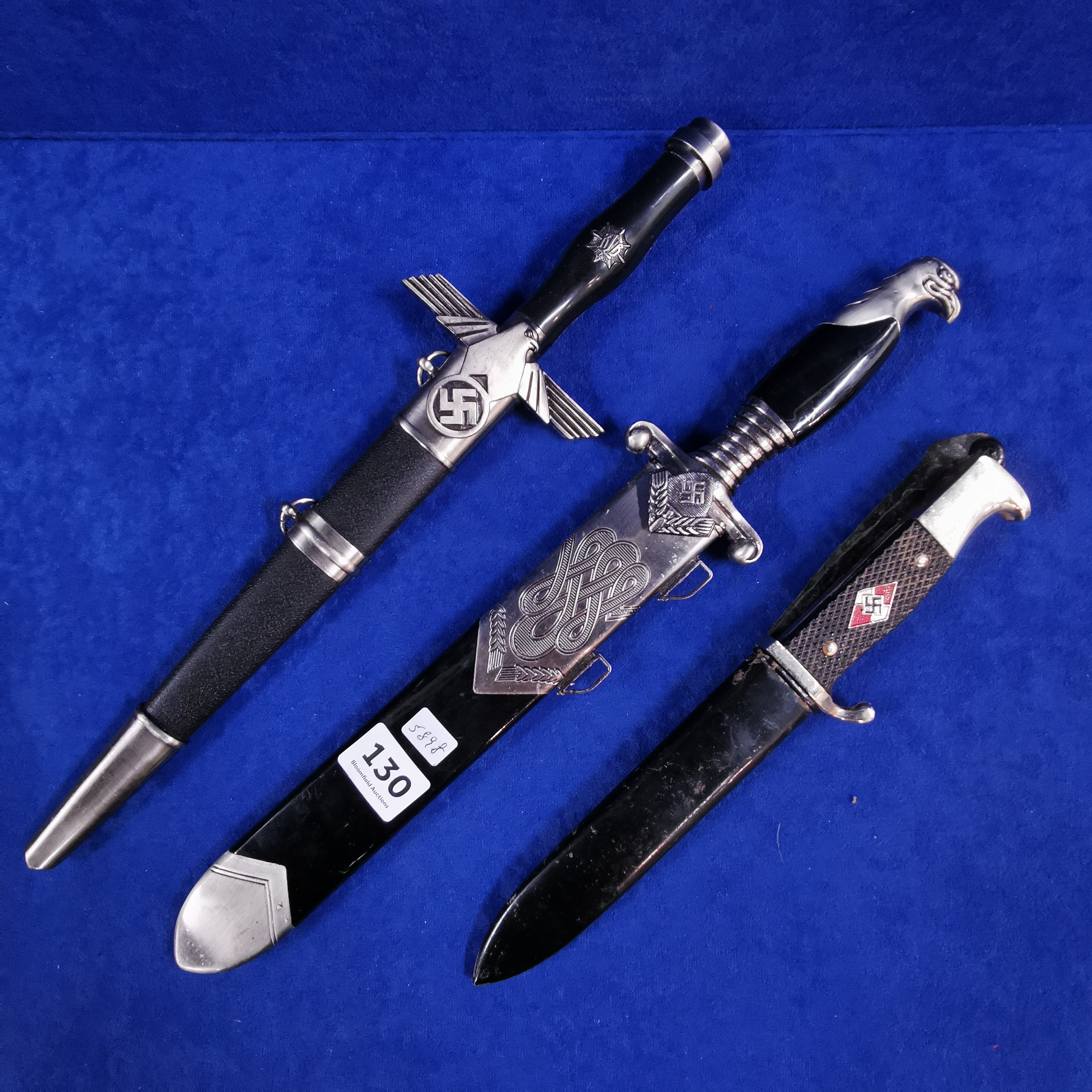 HITLER YOUTH DAGGER, LUFTWAFFE DAGGER & MINISTRY CEREMONIAL SWORD/DAGGER
