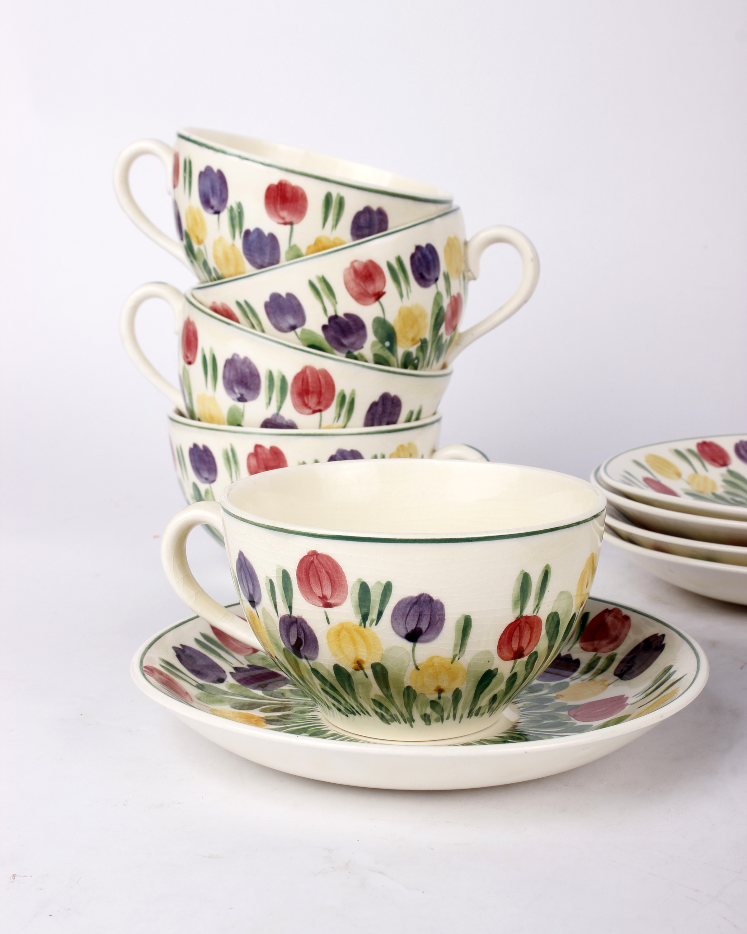 Bristol Pottery: Pountney & Co. Ltd - Fishponds 1935Rare Tulip pattern ...