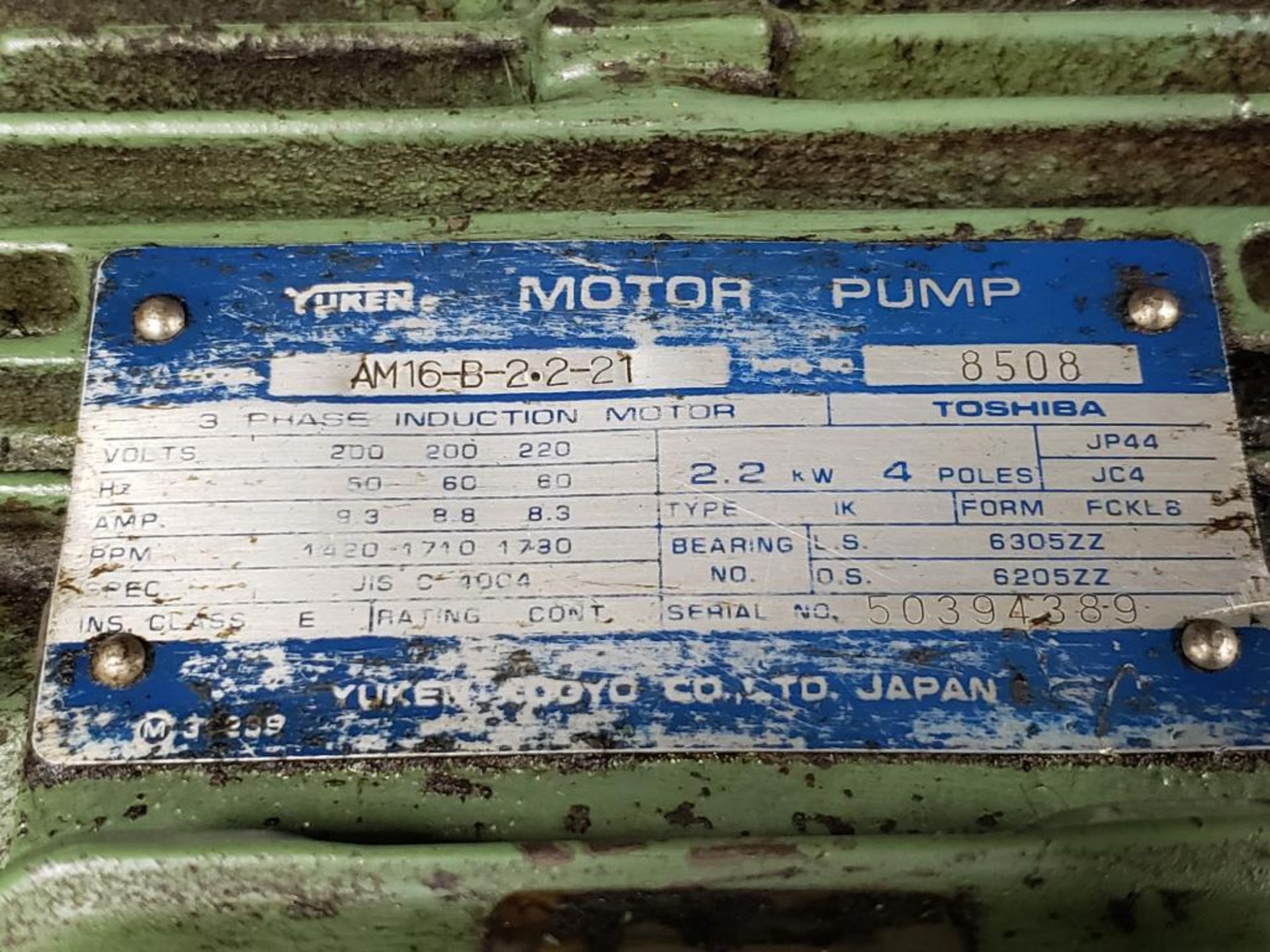 Yuken hydraulic power pack. 2.2kw toshiba 3 phase motor. All items at ...