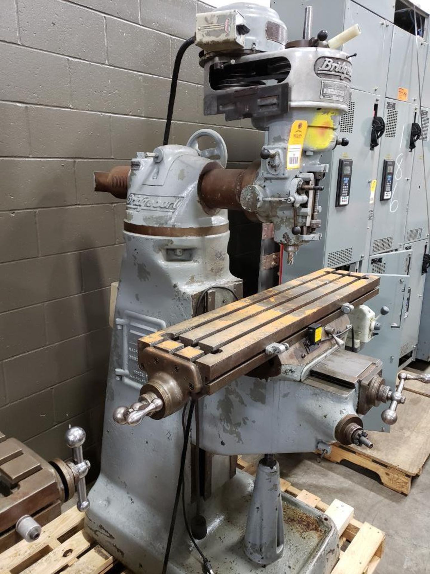 Bridgeport Series I mill. 1hp. 42" power feed table. Serial number ...