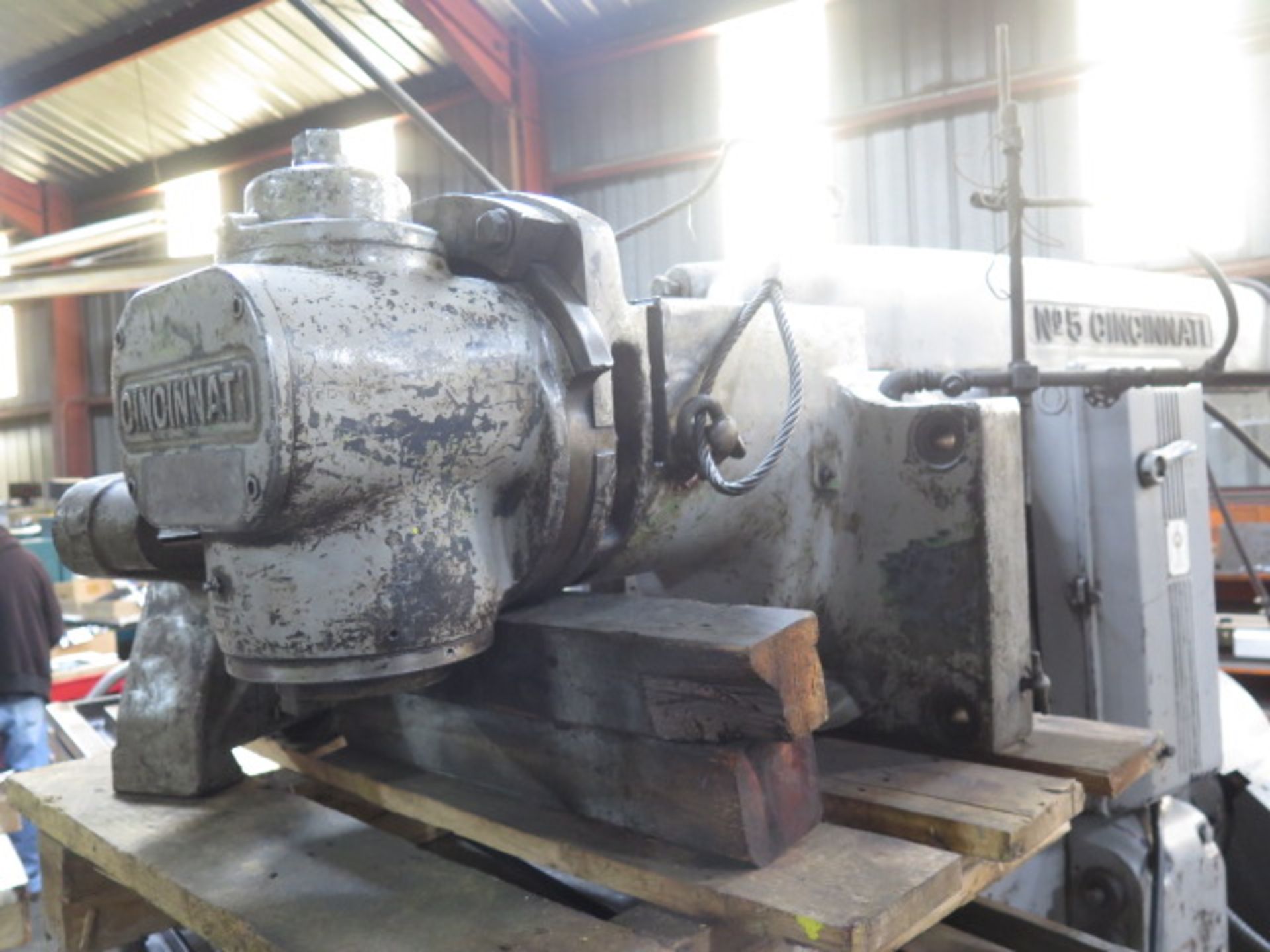 Cincinnati No. 5 Horizontal Mill w/ 16-443 RPM, 50-Taper Spindle ...