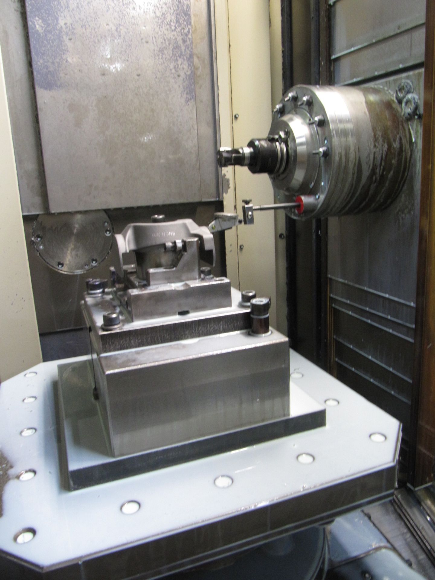 OKK HM-50S 4-Axis 2-Pallet CNC Horizontral Machining Center s/n 395 w ...
