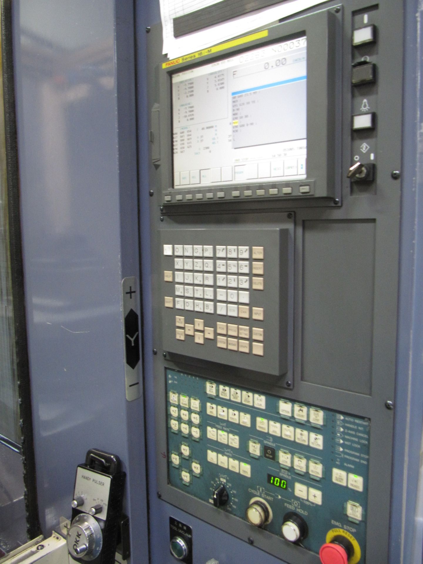 OKK HM-50S 4-Axis 2-Pallet CNC Horizontral Machining Center s/n 395 w ...