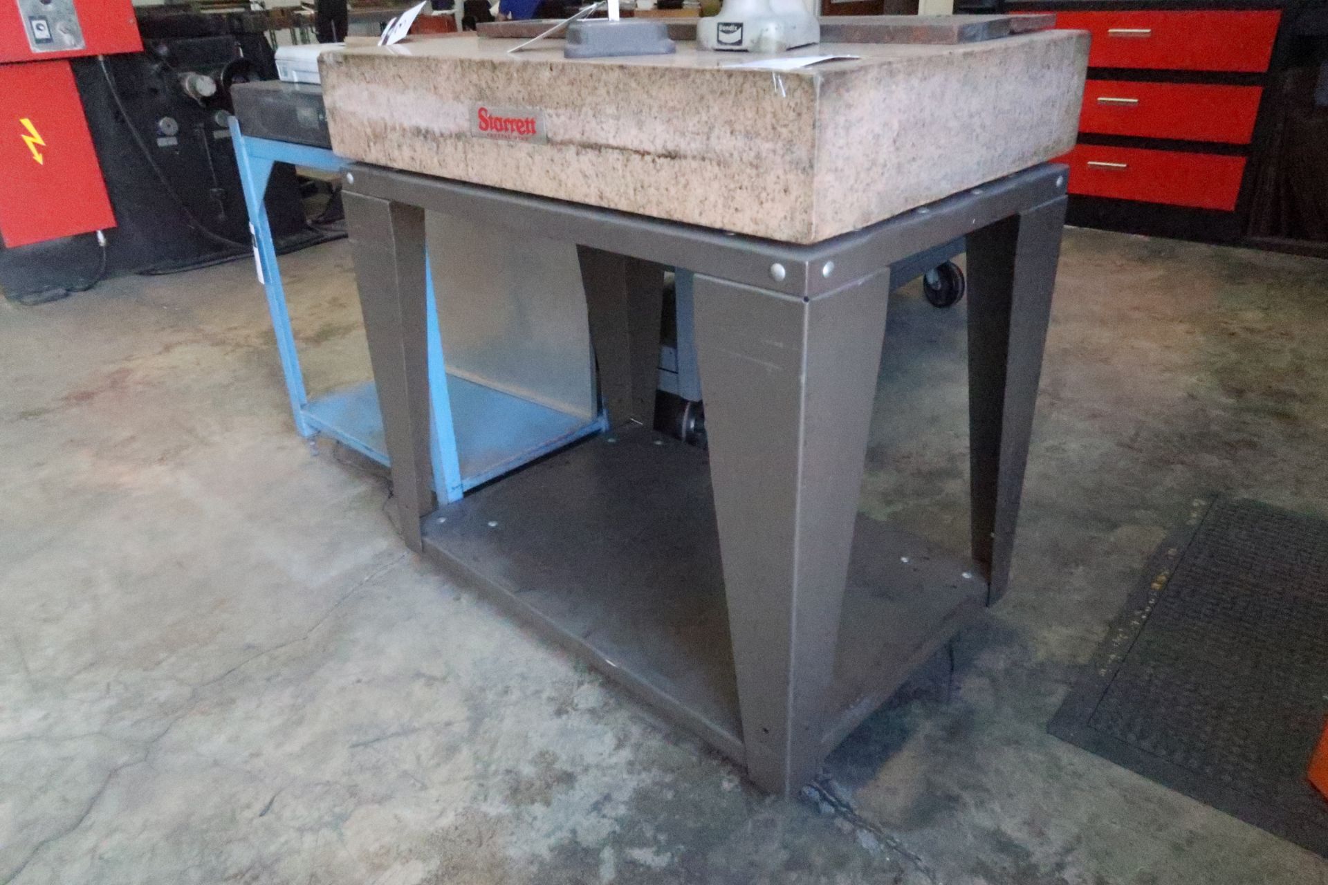 Starrett Crystal Pink 24” x 36” x 6” Grade "A" Granite Surface Plate w ...