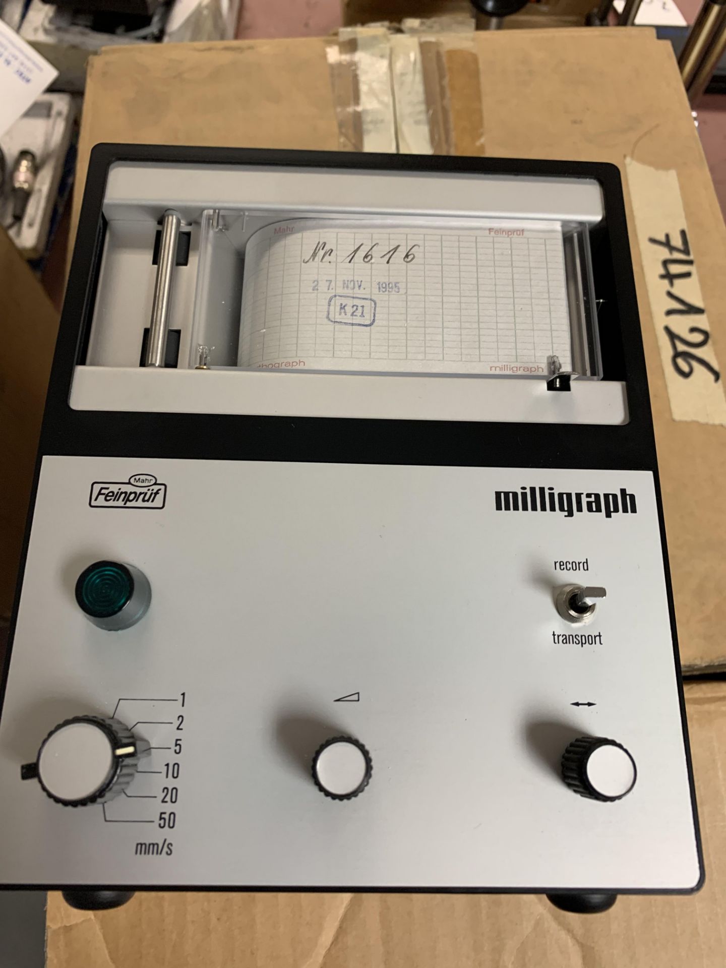 Mahr Feinpruf Model Type 1292IC Milligraph