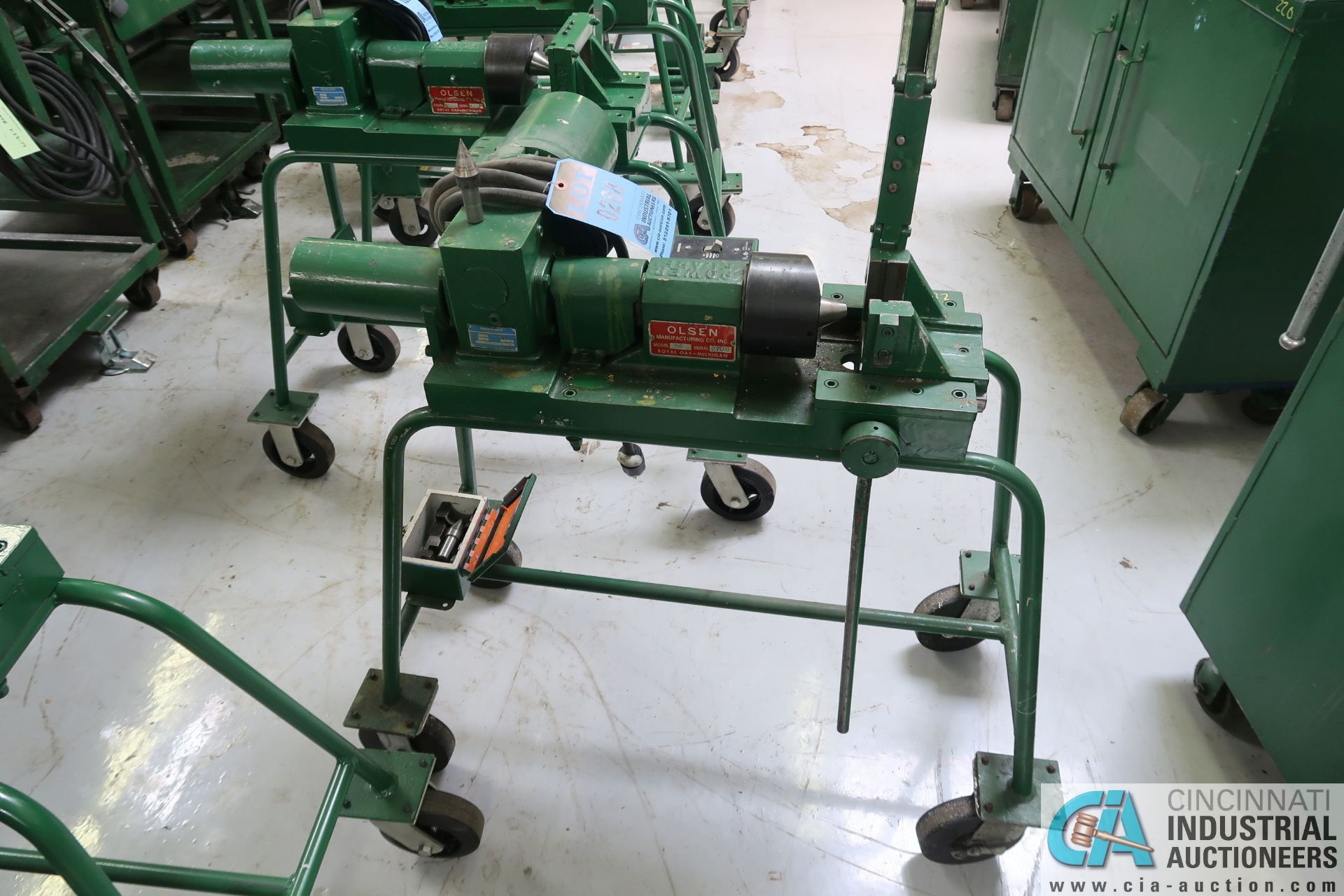 { Choice of lots: 288 } OLSEN MODEL 50-2002 PORTABLE FLARING MACHINE ...