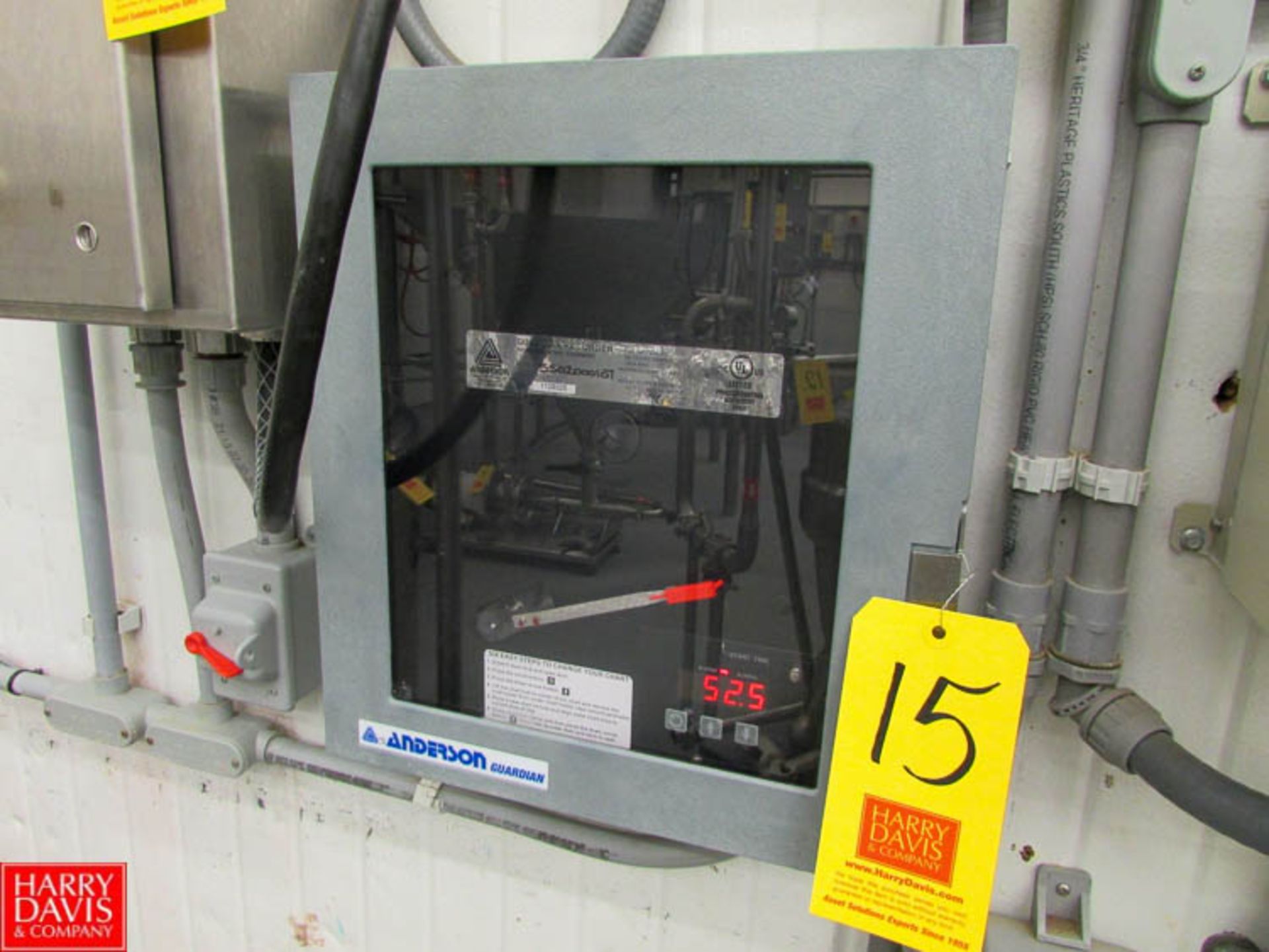 Anderson Guardian Chart Recorder with Temperature Probe S/N 1129325 ...