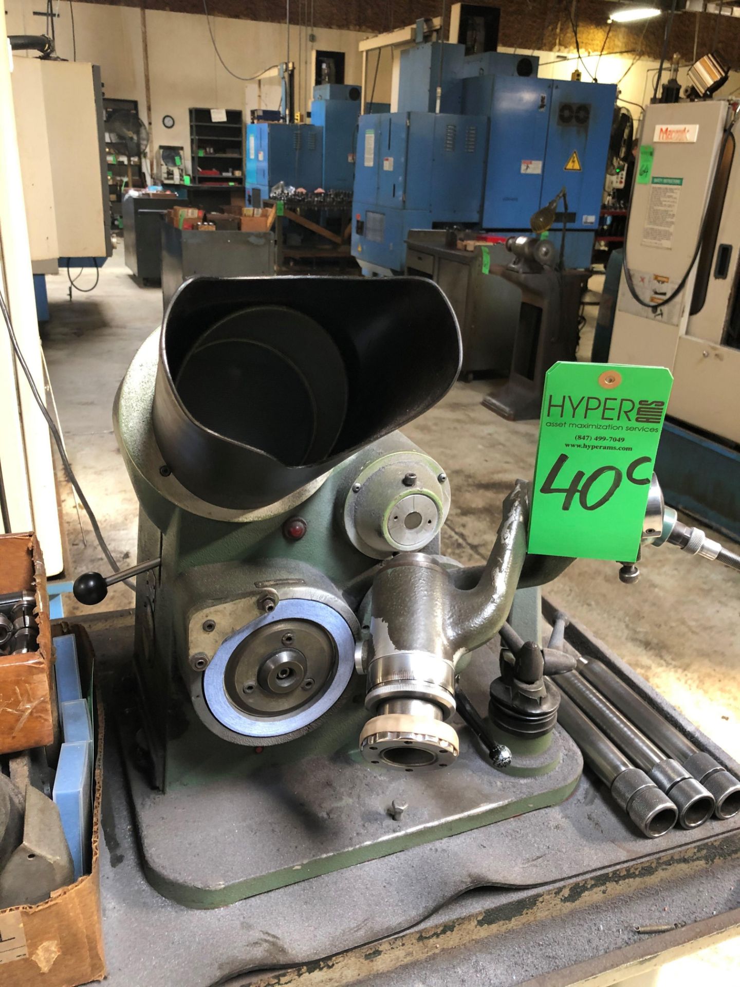 Optima drill grinder sharpener w/comparator #B644