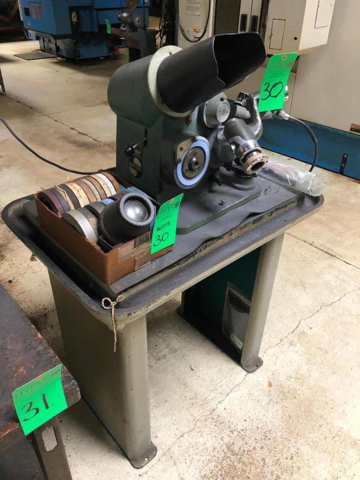 Optima drill grinder sharpener w/comparator #B644