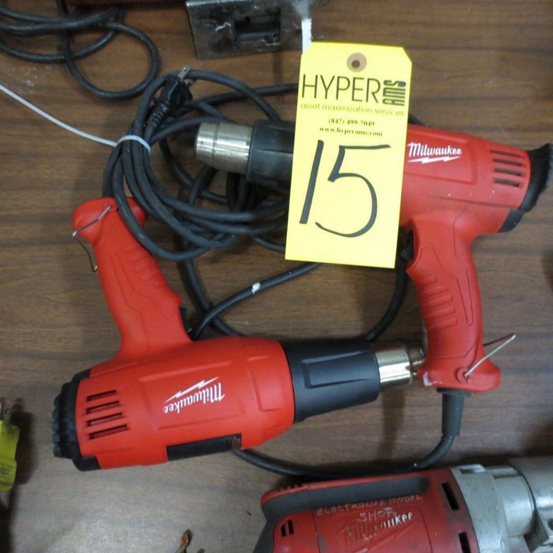 { Group of lots: 15, 16, 17 } (2) Milwaukee Heat Guns