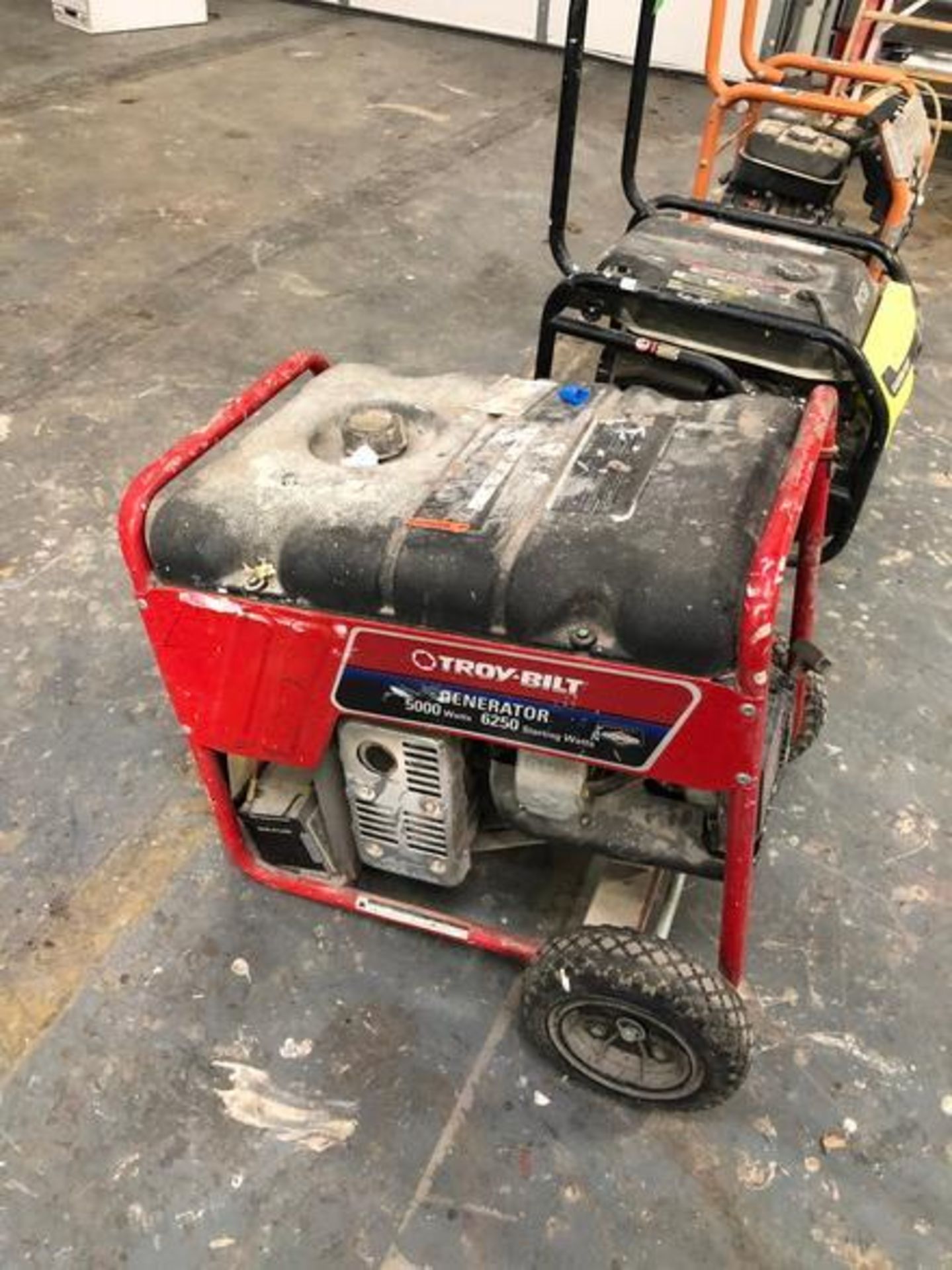 Troy-Built 5,000 Watt Portable Gas Powered Generator, 6250 Starting ...