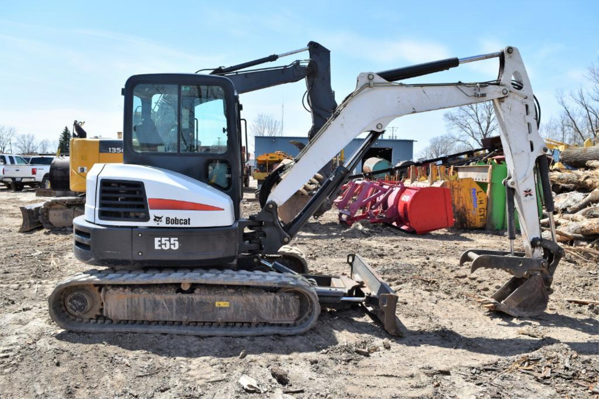Bobcat Model E55 Midi Excavator S/N: AJ1911839 (2016) 12" Digging ...