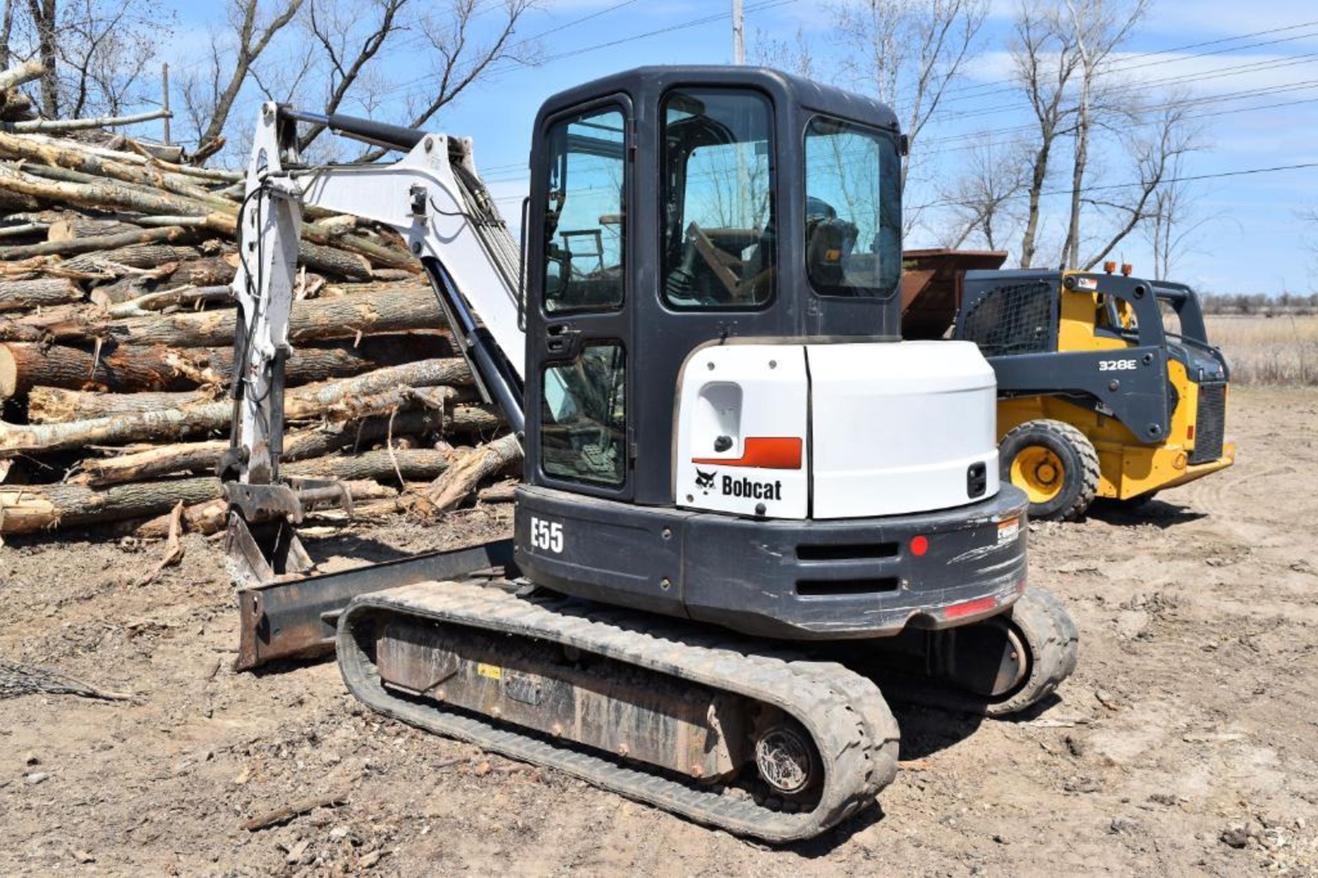 Bobcat Model E55 Midi Excavator S/N: AJ1911839 (2016) 12" Digging ...
