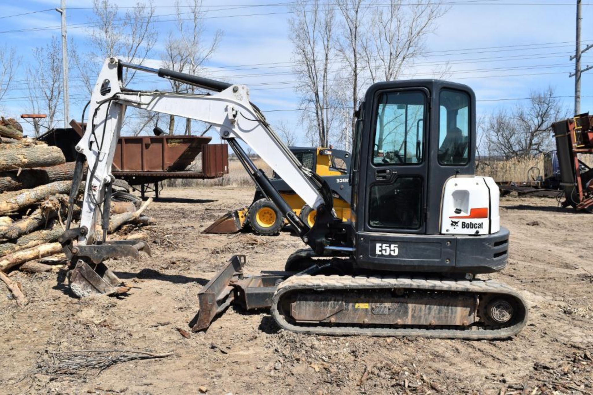 Bobcat Model E55 Midi Excavator S/N: AJ1911839 (2016) 12" Digging ...