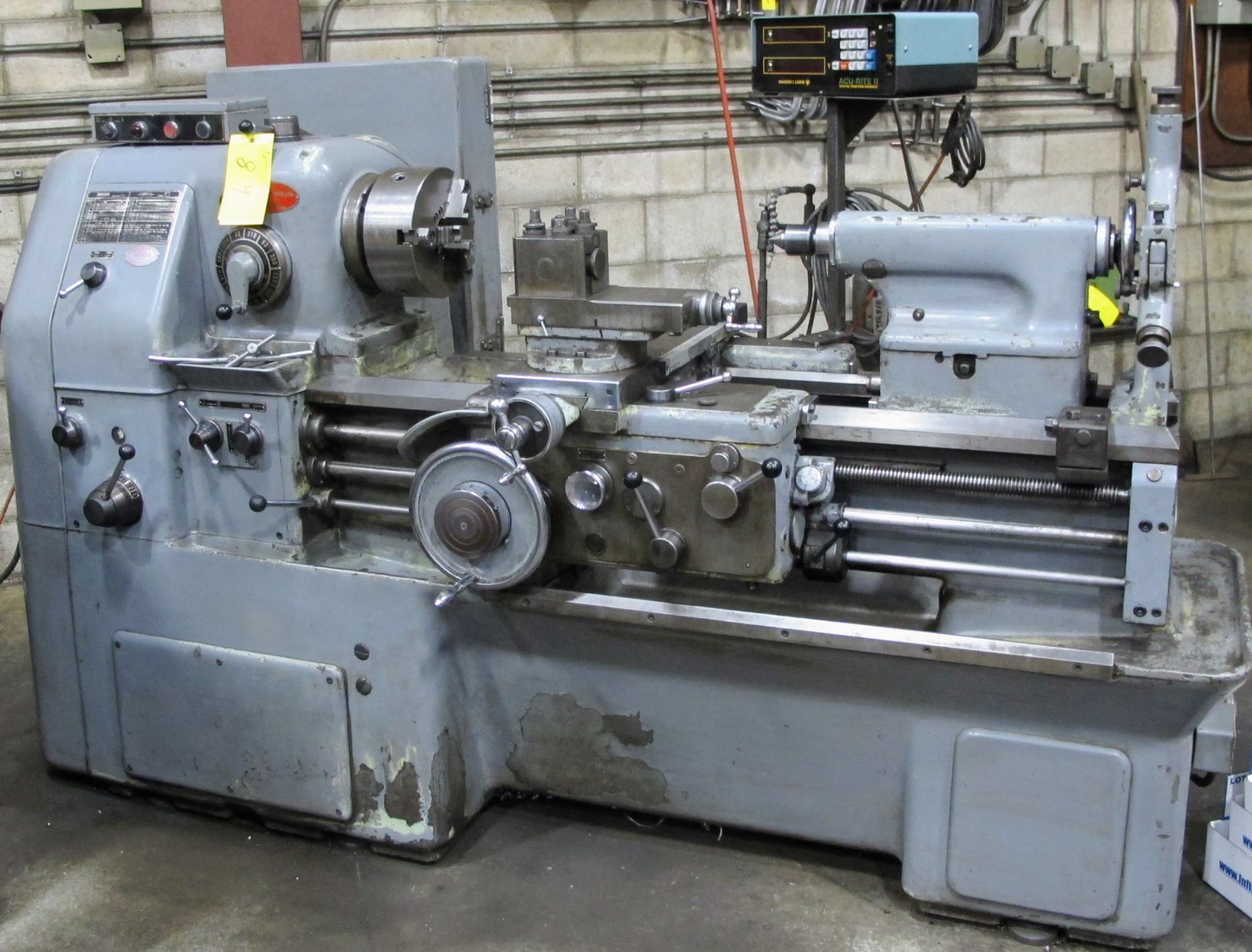 OKUMA LS LATHE, ACU-RITE II 2-AXIS DRO, 20" X 40", 3-JAW CHUCK, QUICK ...