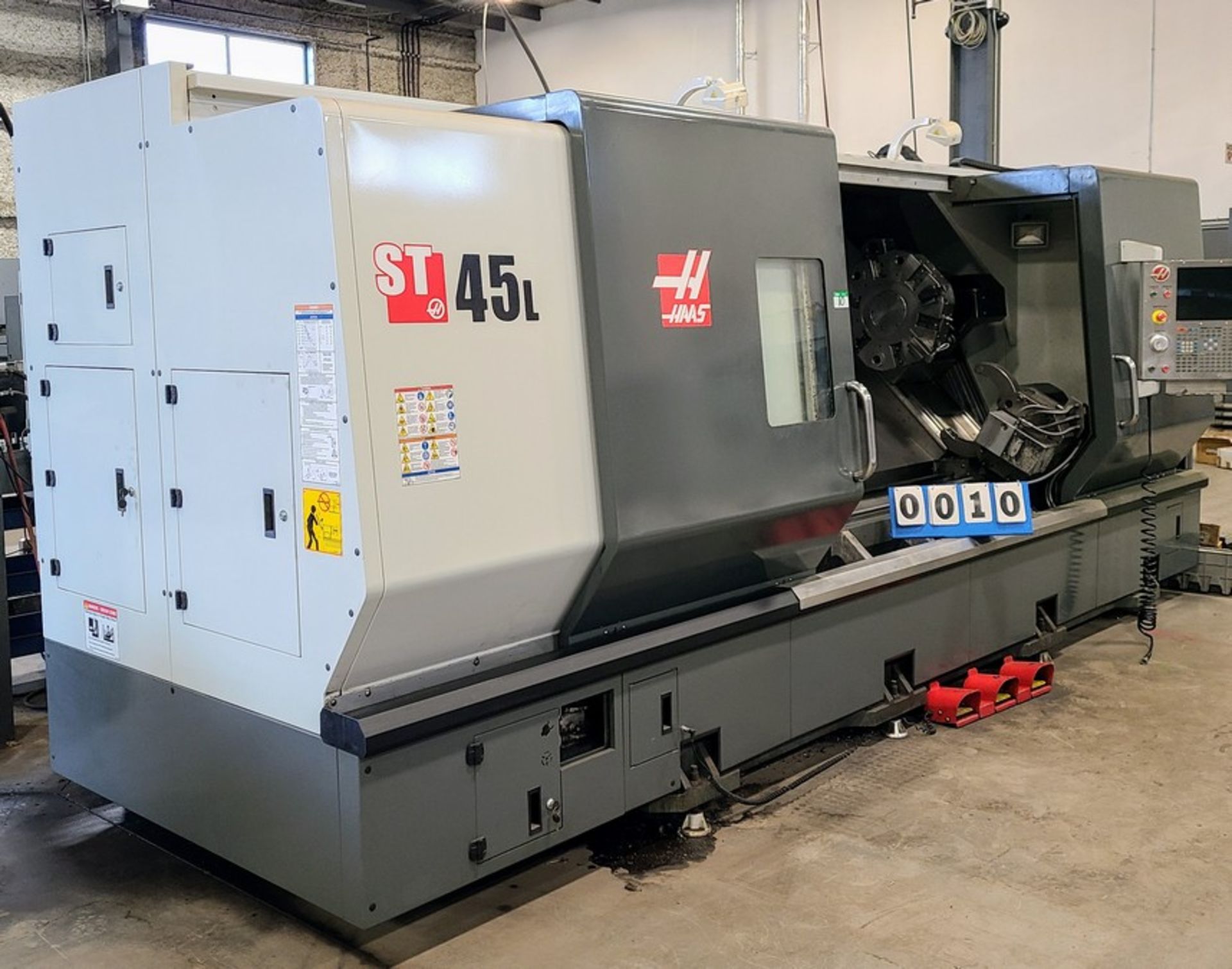 2014 HAAS ST-45L CNC Lathe, s/n 3099310, SWING 34.5” x 80”, 1400 RPM, 7 ...