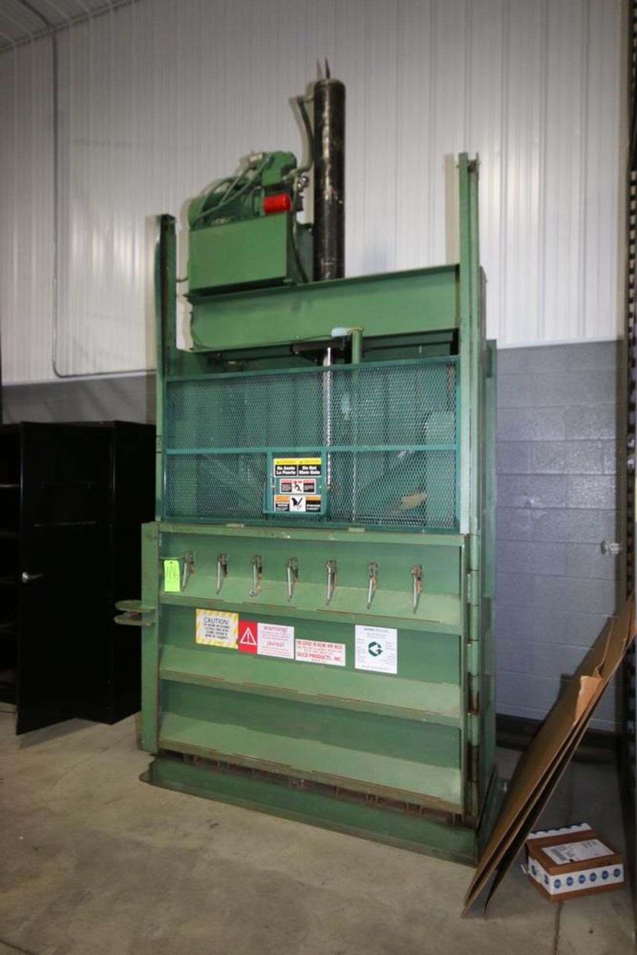 Selco Products Inc. Vertical Cardboard Baler, M/N V5HD-LH REGEN, S/N ...
